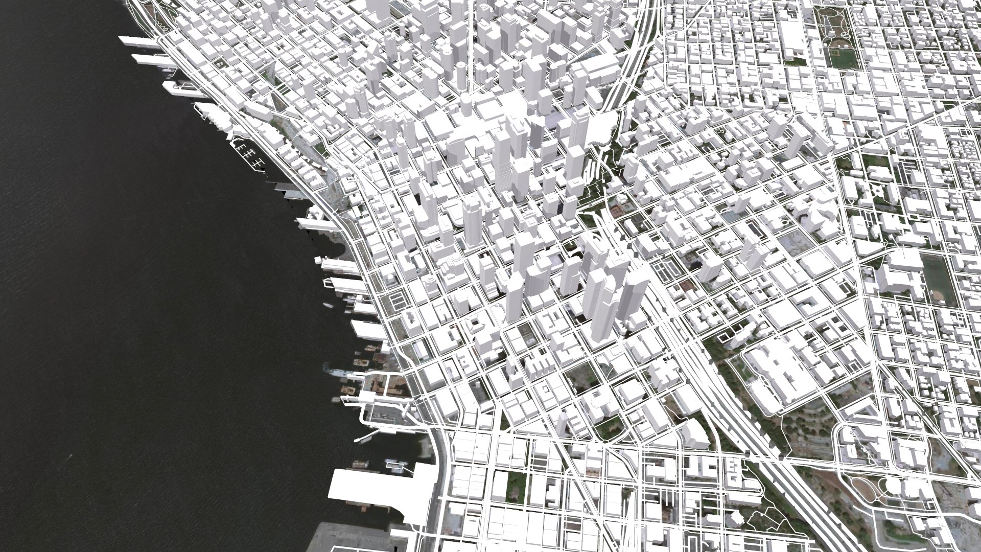 3D Cityscape Seattle Pacific Northwest Region Washington USA ...