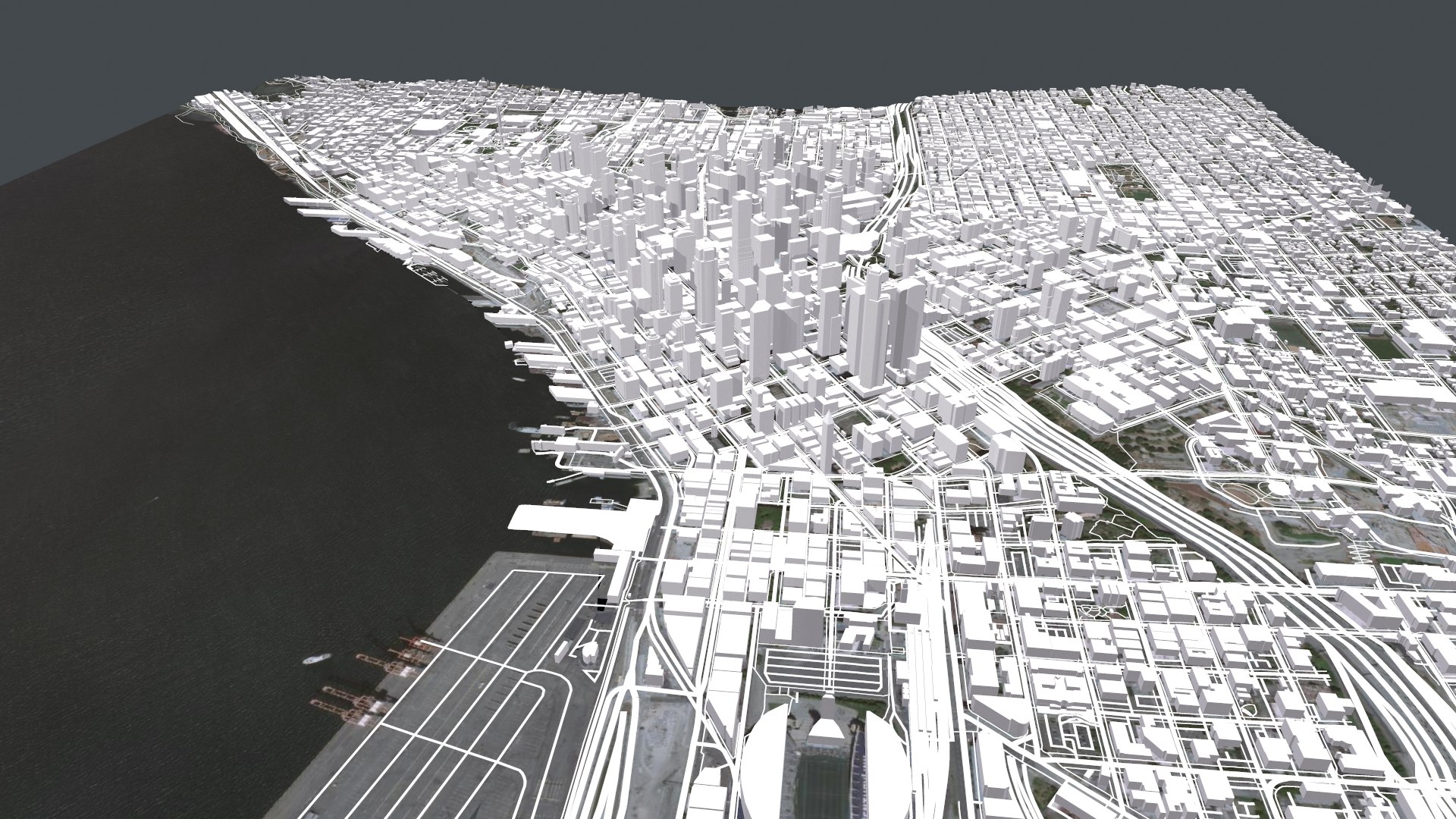 3D Cityscape Seattle Pacific Northwest Region Washington USA ...