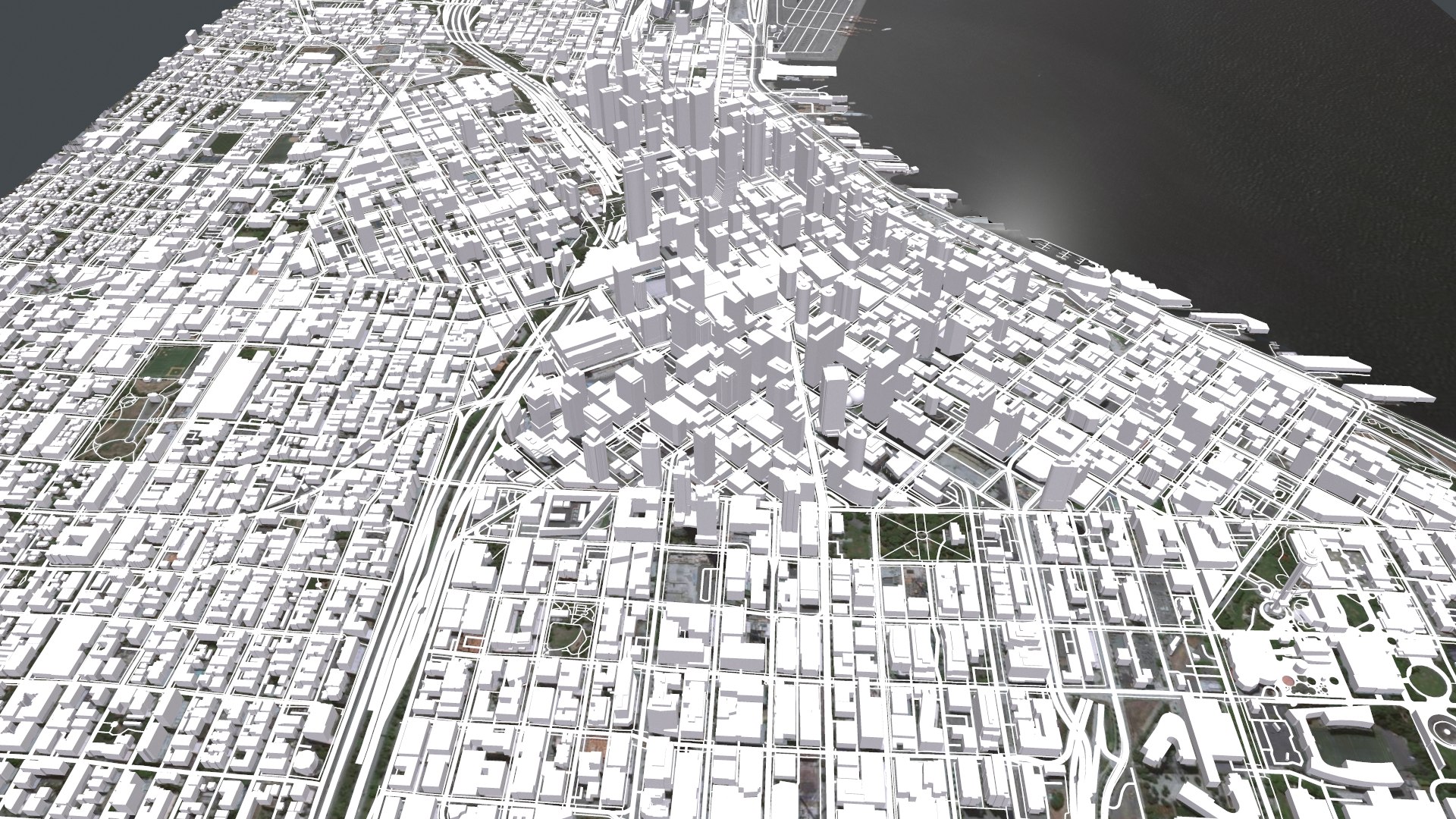 3D Cityscape Seattle Pacific Northwest Region Washington USA ...