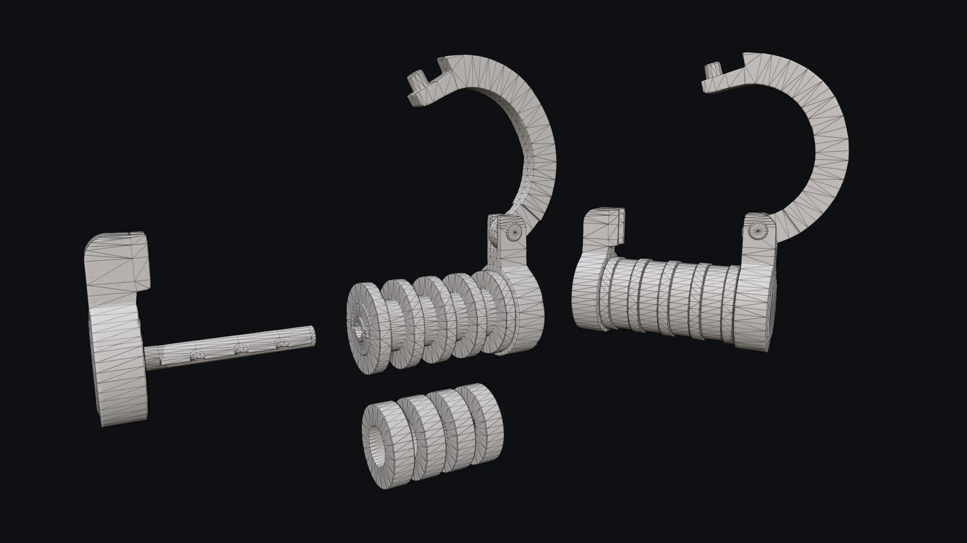 Code Padlock 9 3D - TurboSquid 2279183