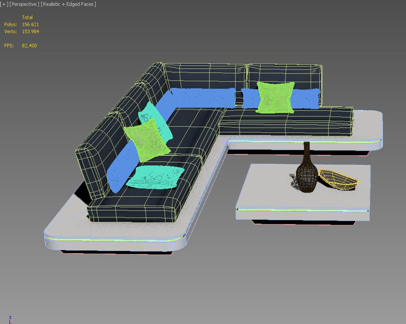 3d model manutti - elements sofa