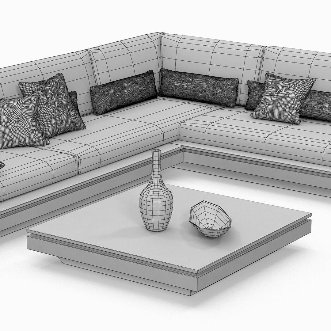 3d model manutti - elements sofa