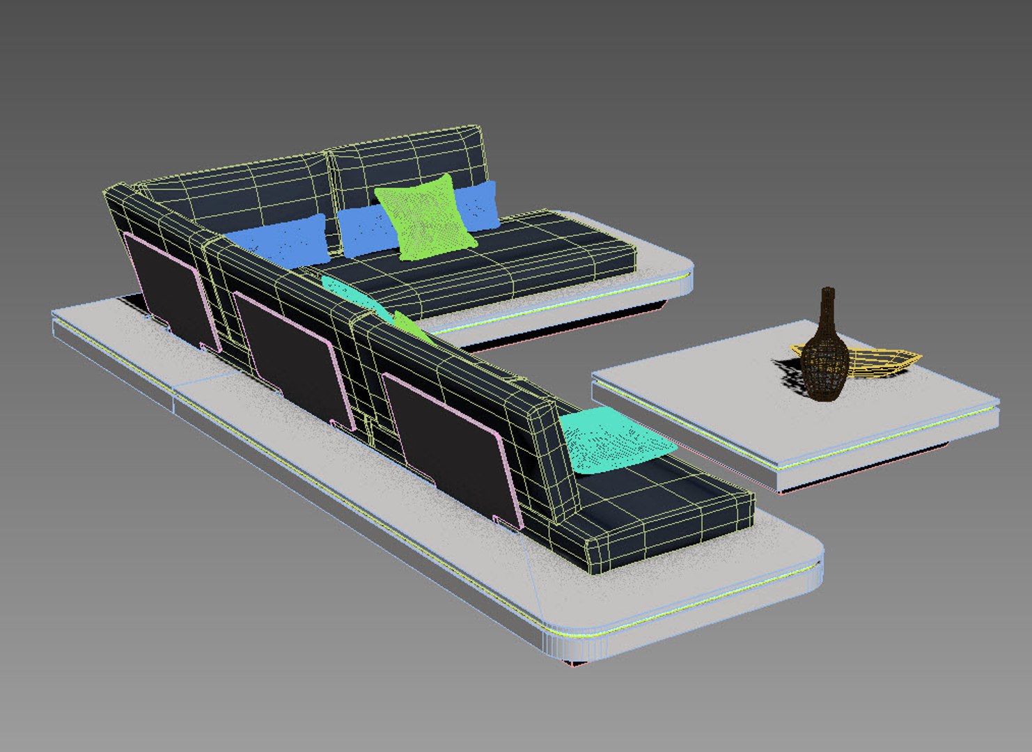 3d model manutti - elements sofa