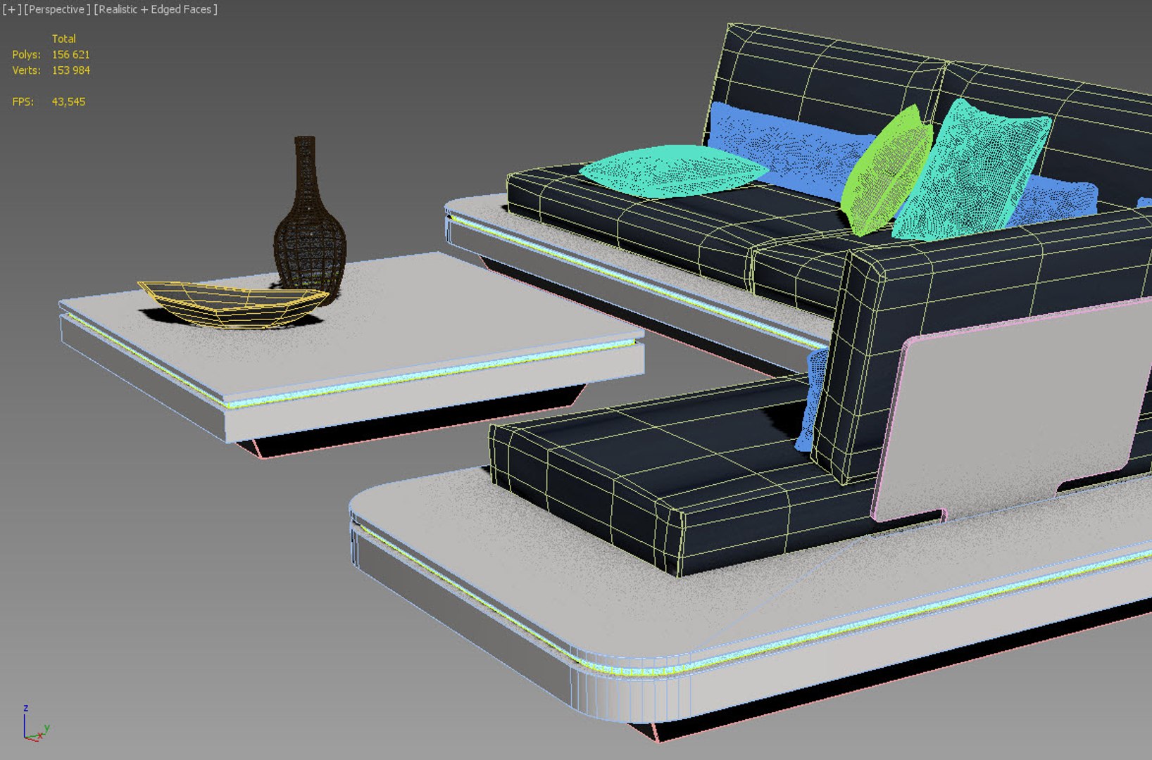 3d model manutti - elements sofa