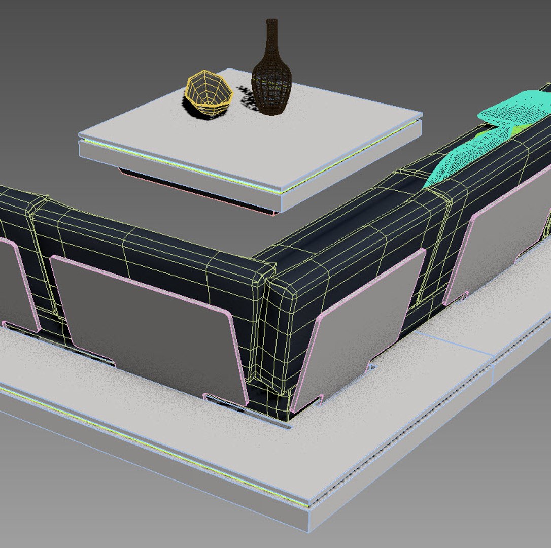 3d model manutti - elements sofa