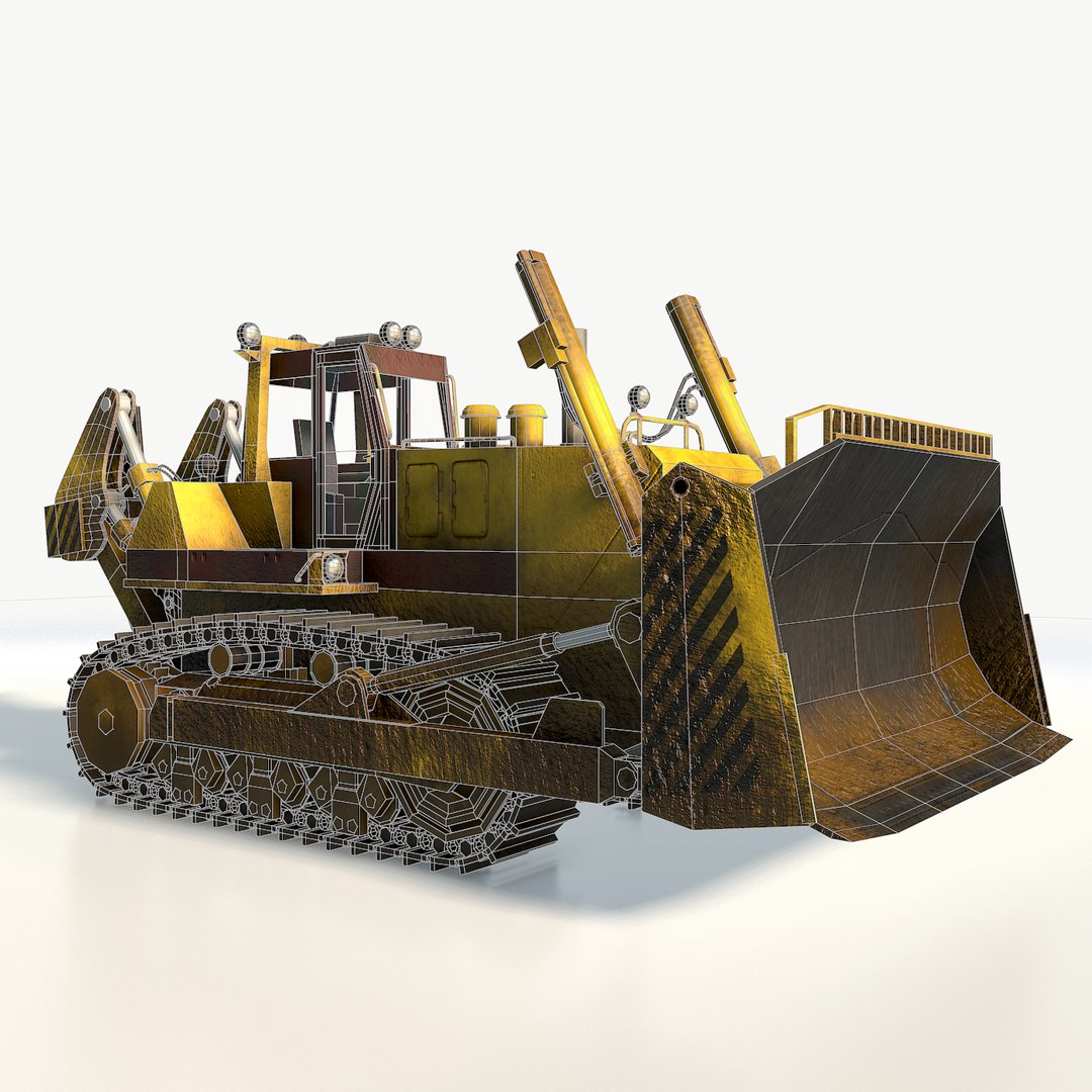 3d Model Of Bulldozer Dozer