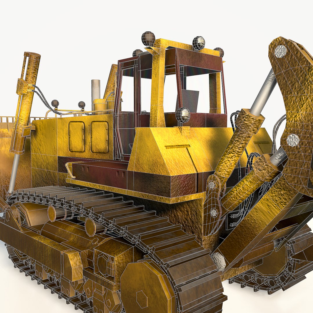 3d Model Of Bulldozer Dozer