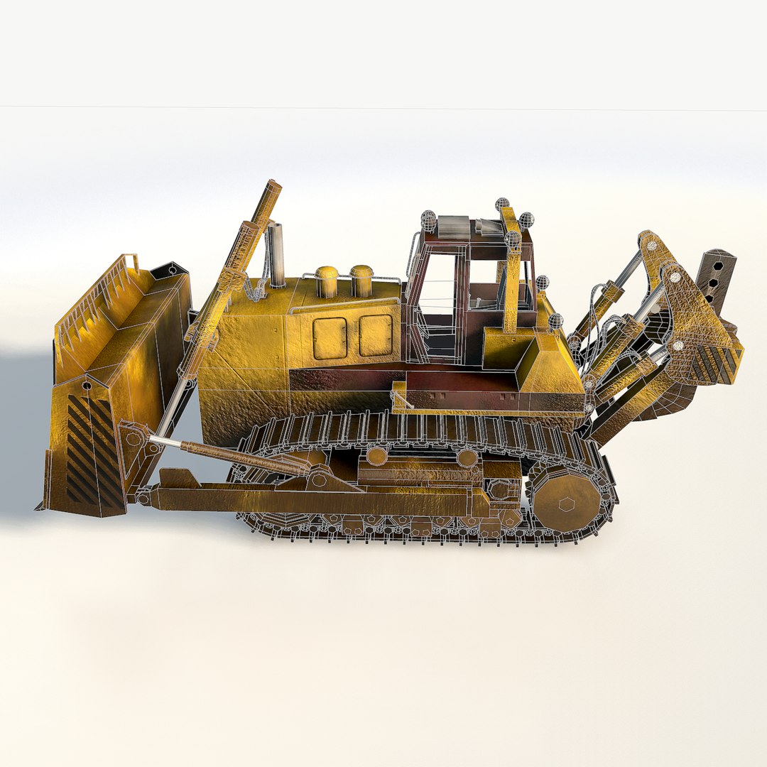 3d Model Of Bulldozer Dozer