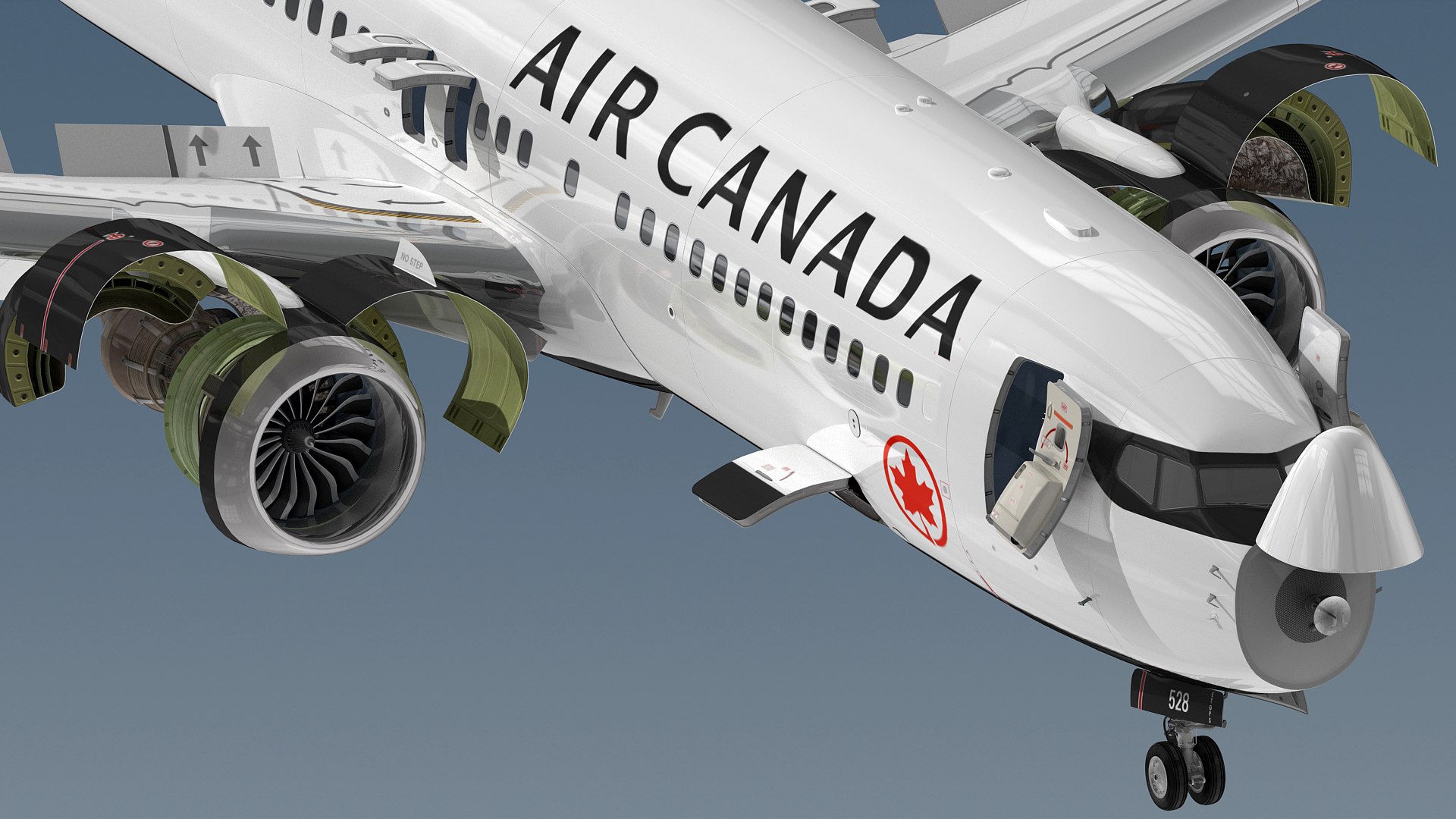 Boeing 737-8 MAX Air Canada 3D model - TurboSquid 1990539