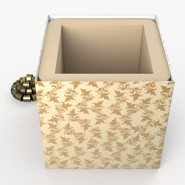 christmas gift present box 3d model