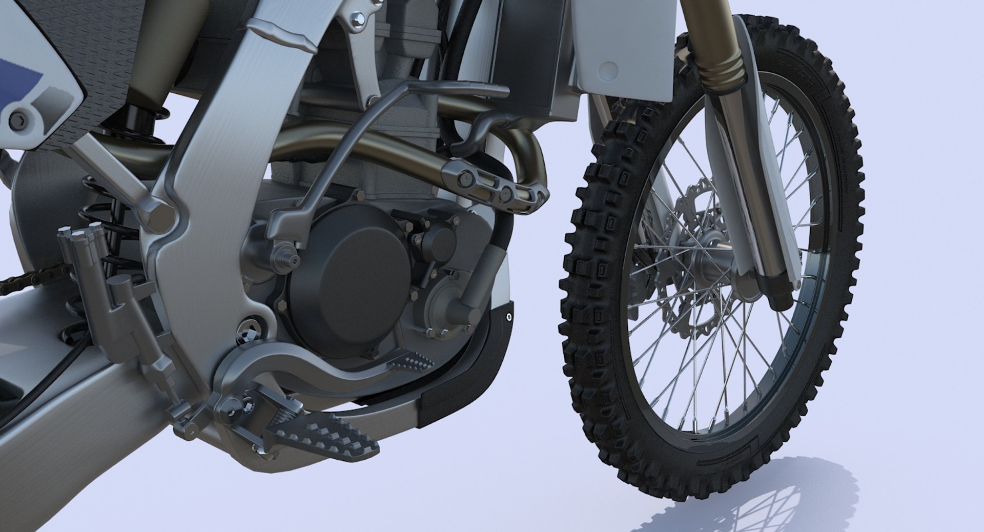 3d Model 2013 Yamaha Yz250f Motocross