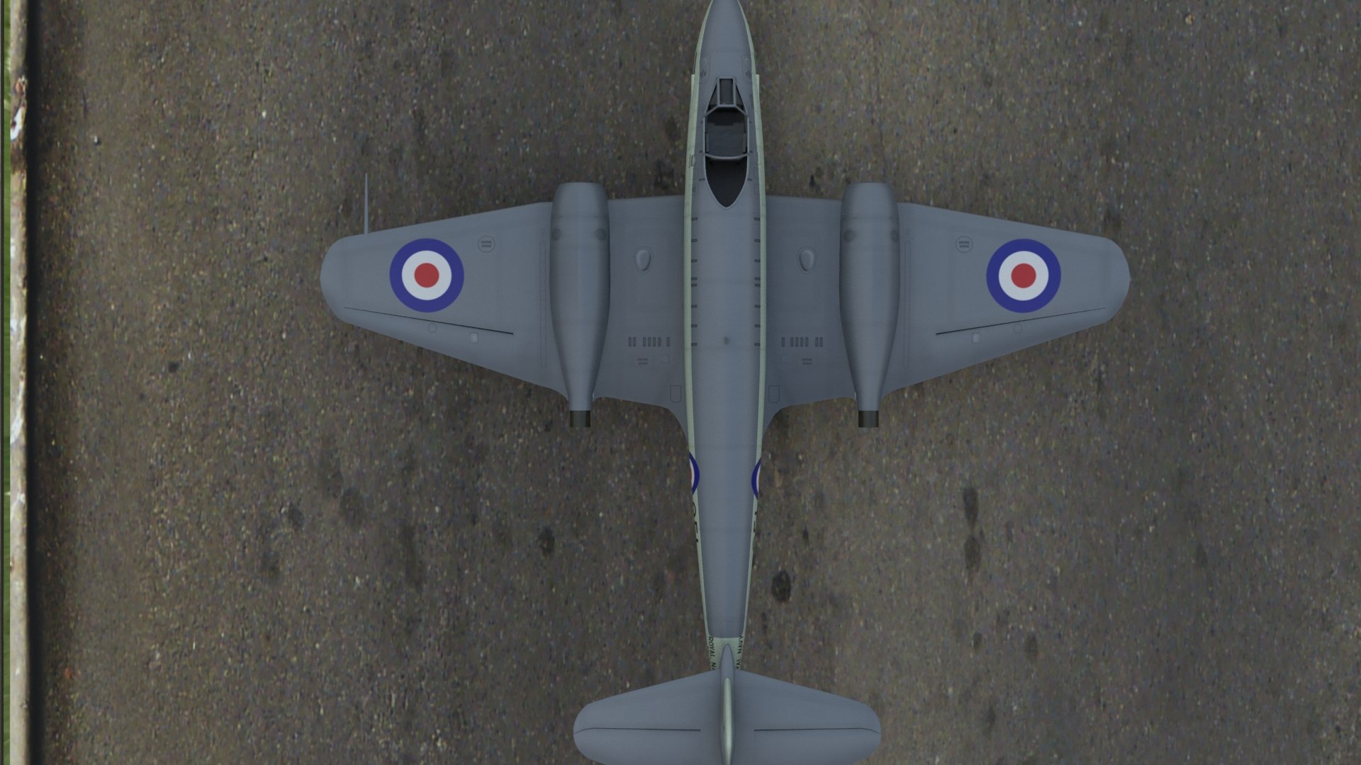 3D model british jet fighter meteor - TurboSquid 1695750