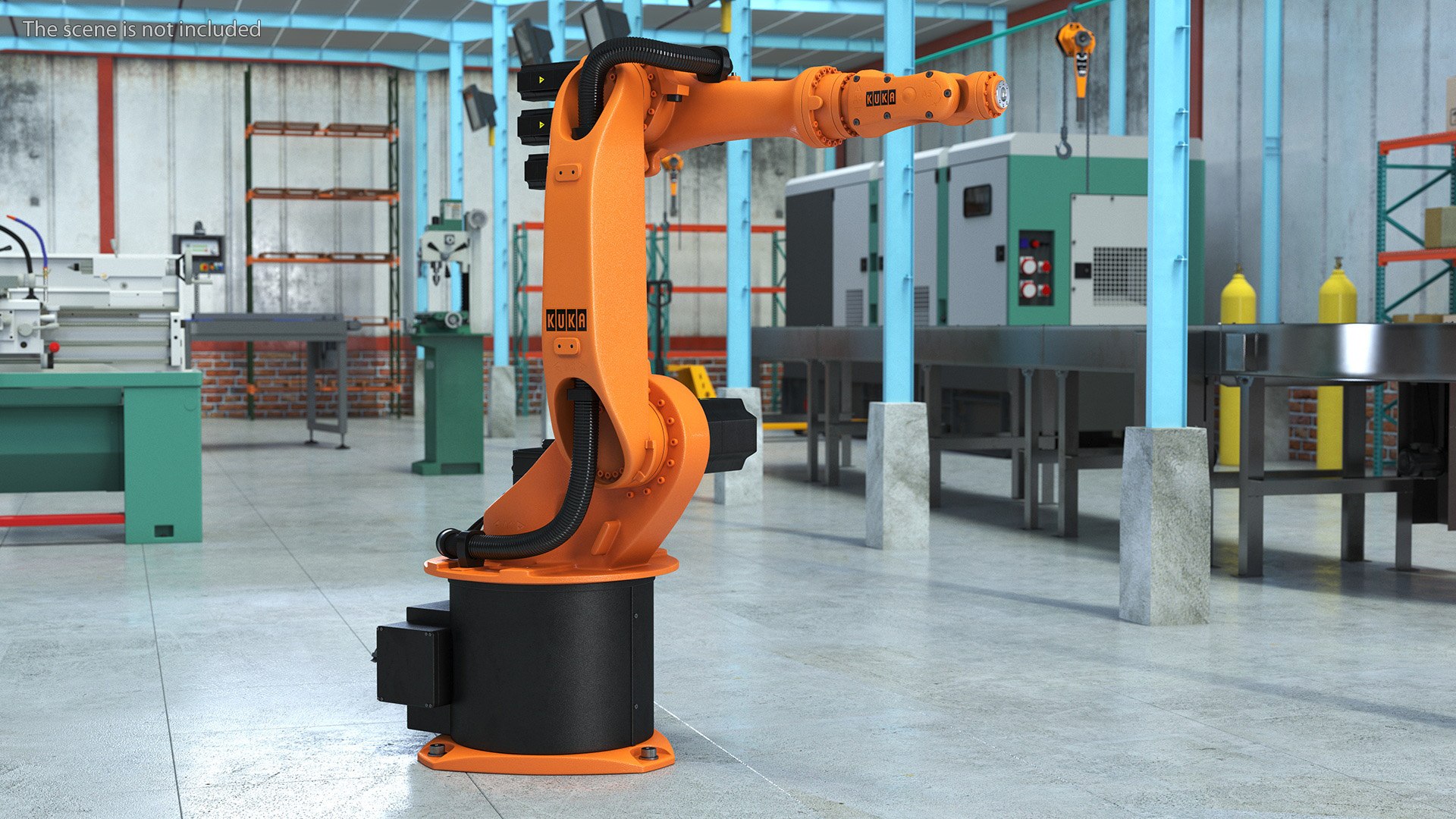 3D Low Payload Robot Arm Kuka KR 6 2 Rigged For Maya - TurboSquid 2187113