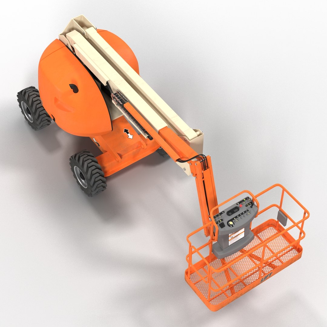 3d model telescopic boom lift generic