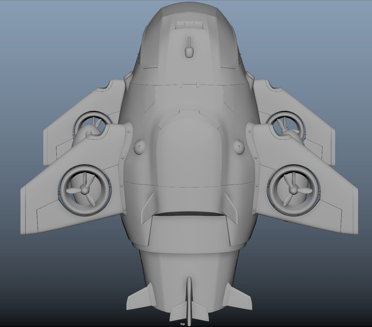 Cartoon Aircraft 3D Model - TurboSquid 1543761