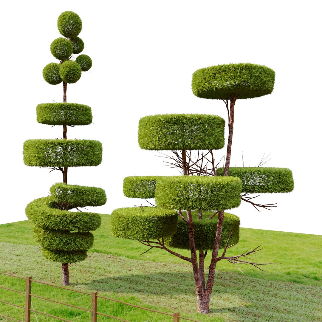 3D Topiary Trees Model - TurboSquid 1936684