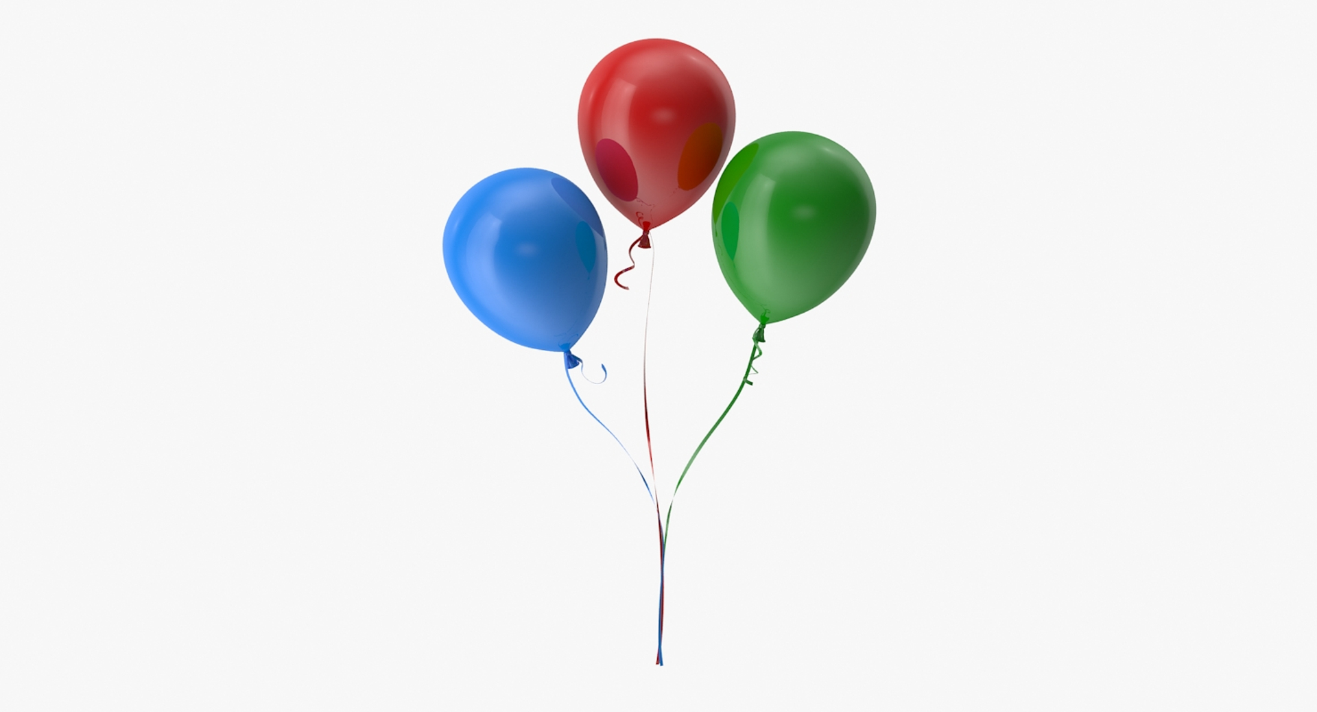 Colorful Balloons 3D Model - TurboSquid 1359622