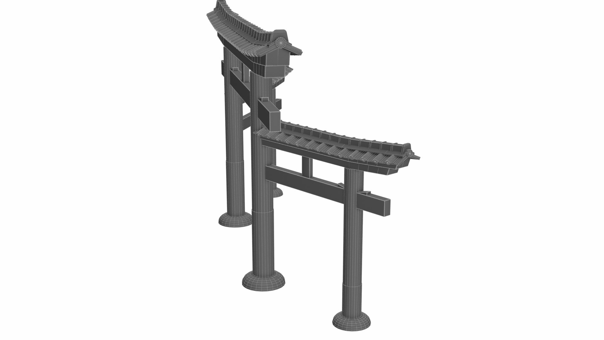 3D Totii Gate Miwa Type - TurboSquid 1784841