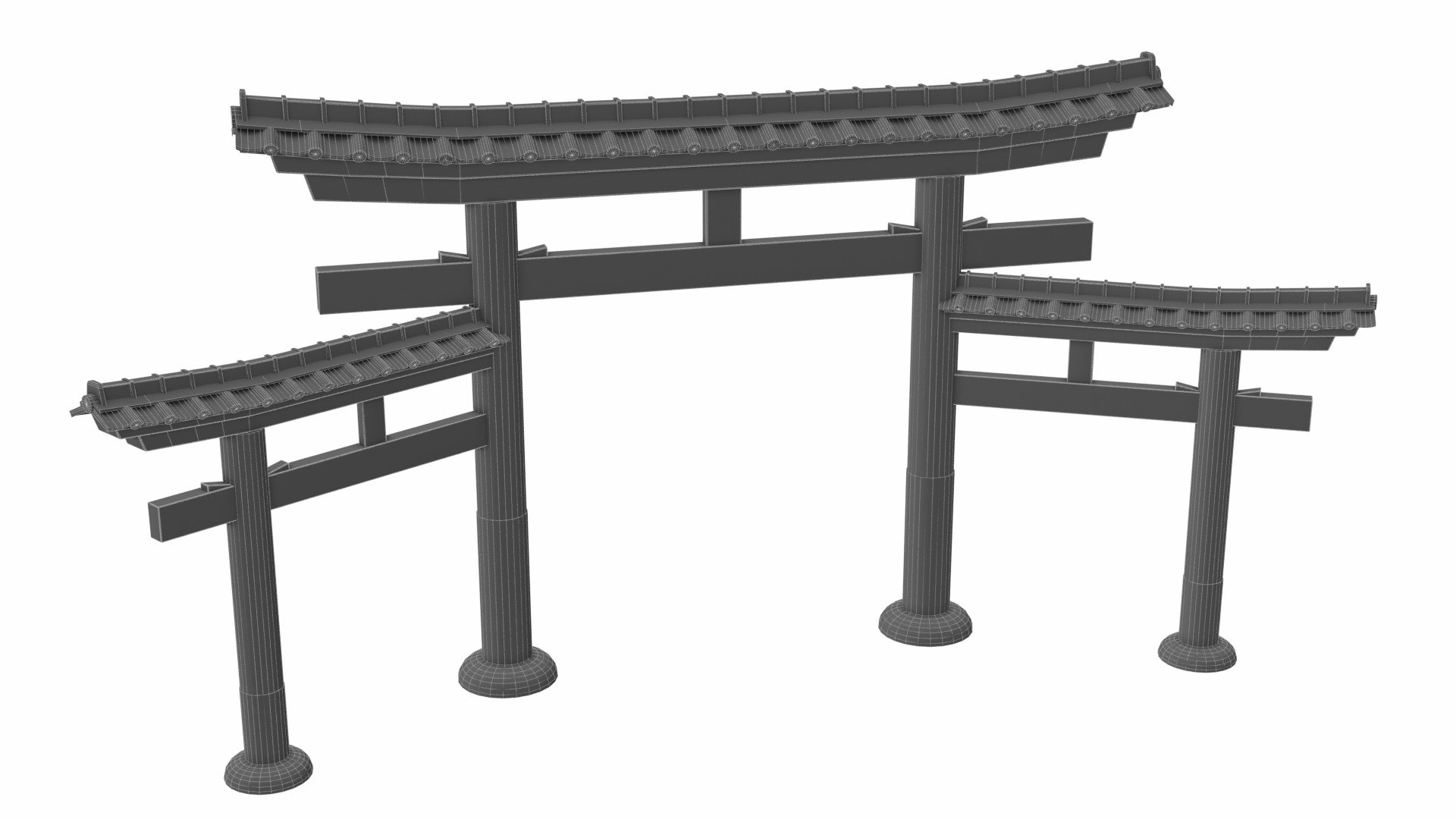 3D Totii Gate Miwa Type - TurboSquid 1784841