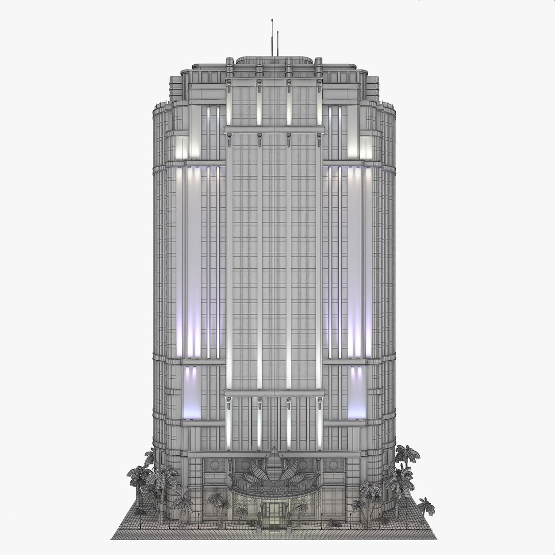 3D Model Night Casino Building - TurboSquid 1205358