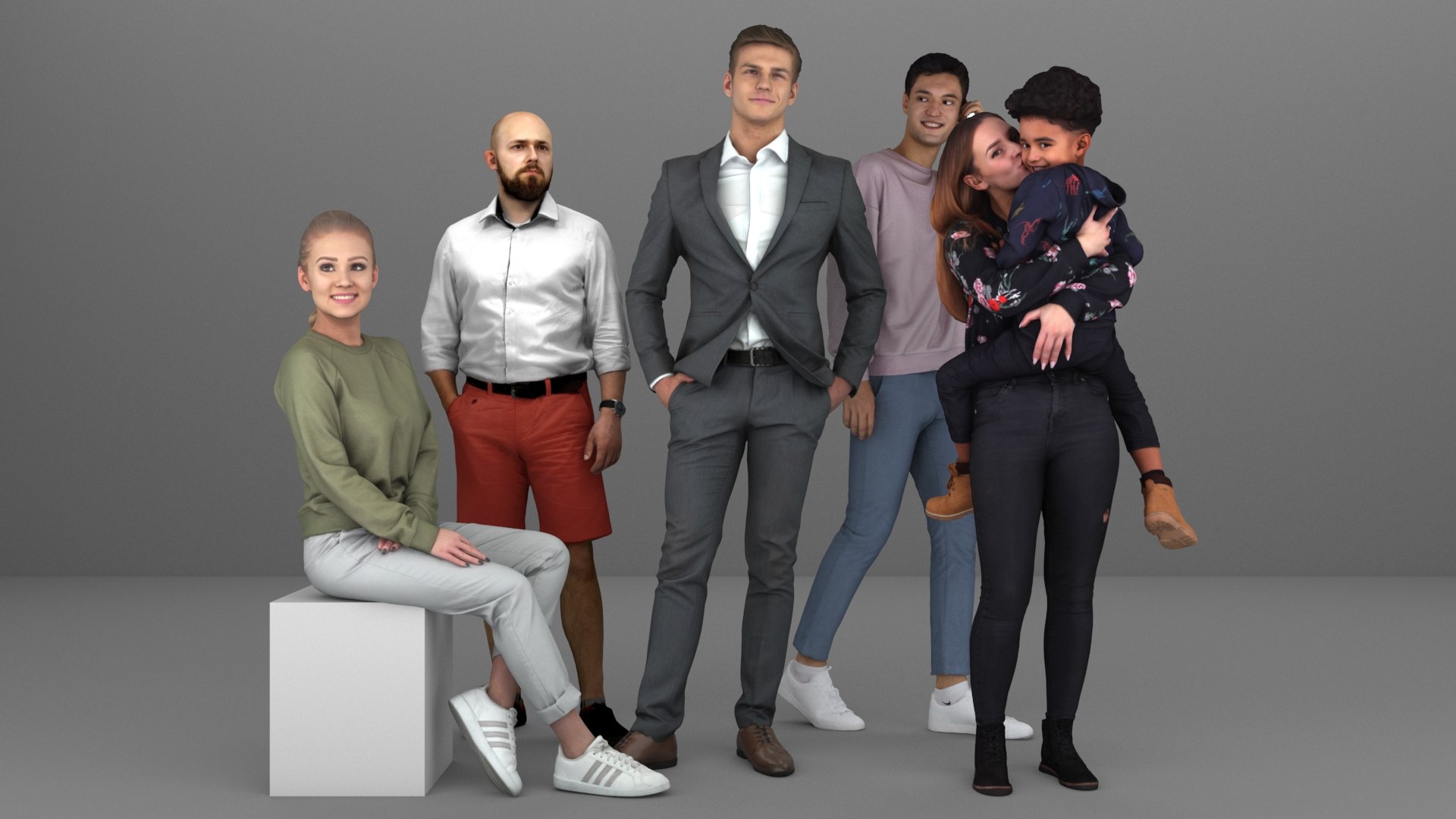 3D Realistic Characters Models - TurboSquid 1951940