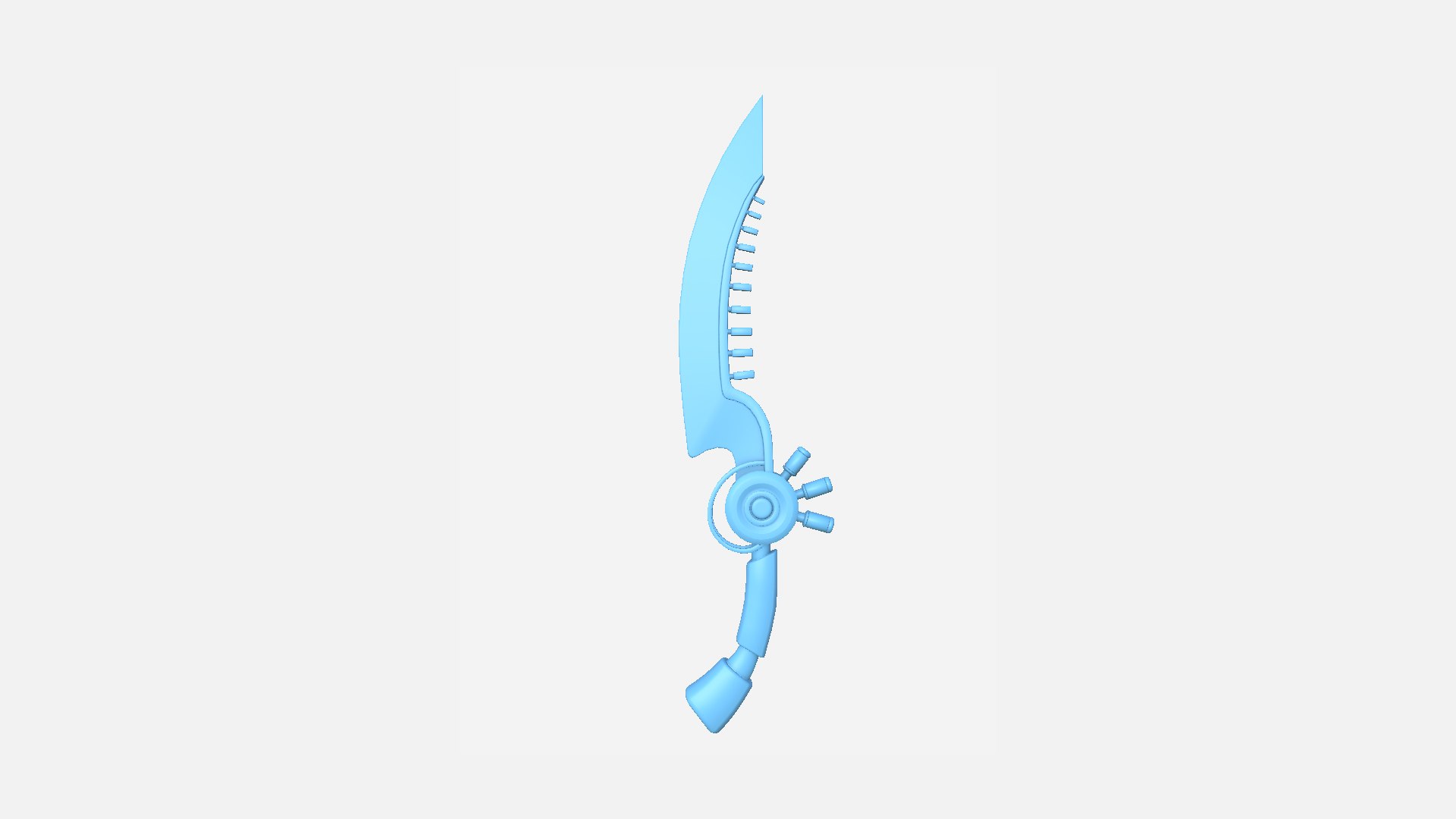 3D SciFi Dagger A01 Black Blue - Sci Fi Weapon Design - TurboSquid 1981078