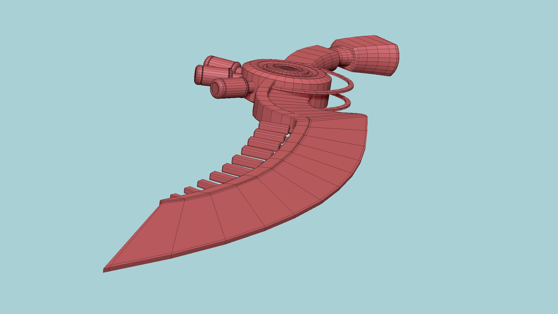 3D SciFi Dagger A01 Black Blue - Sci Fi Weapon Design - TurboSquid 1981078