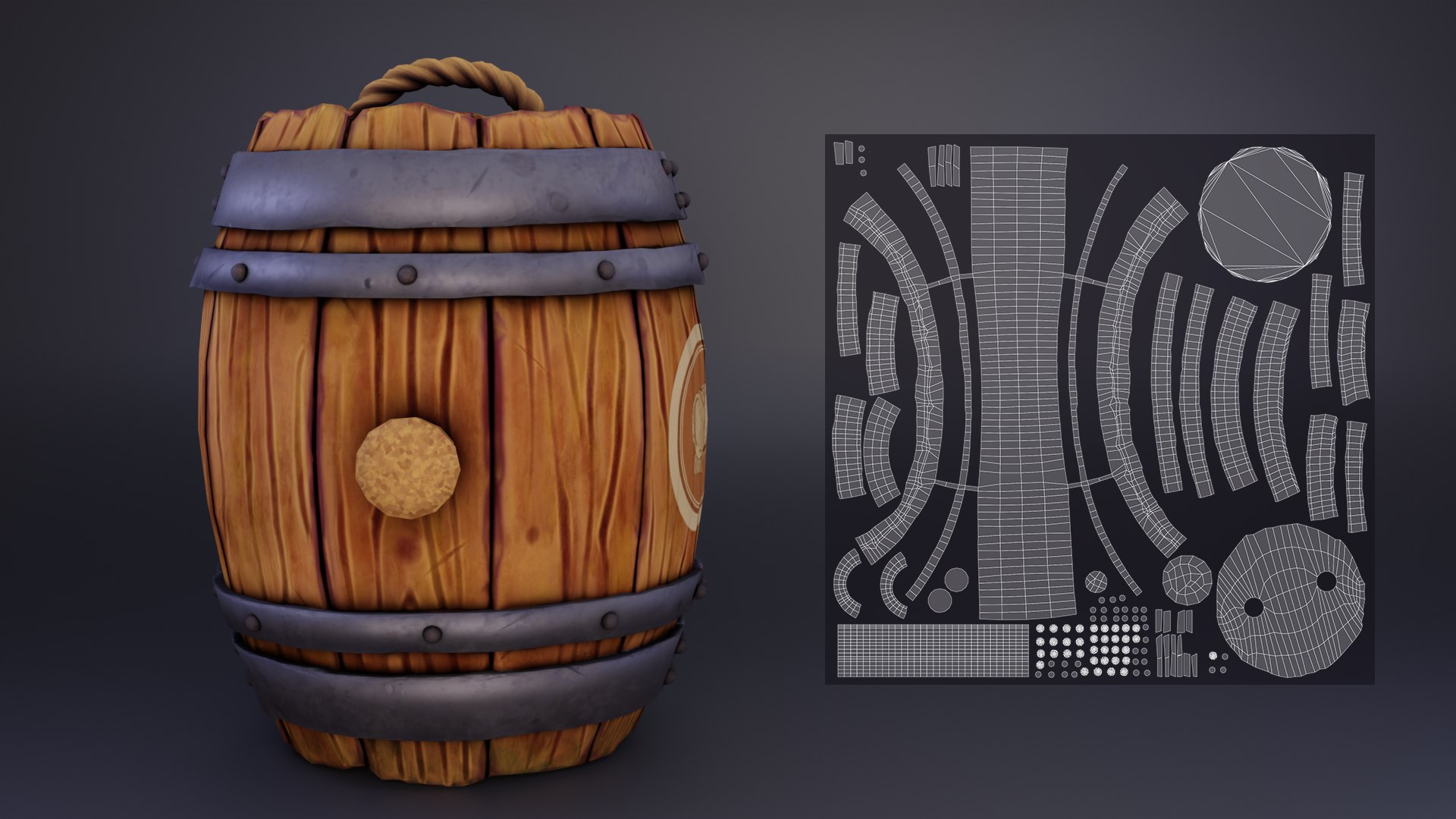 3d Stylised Barrels 3D Model - TurboSquid 2186039