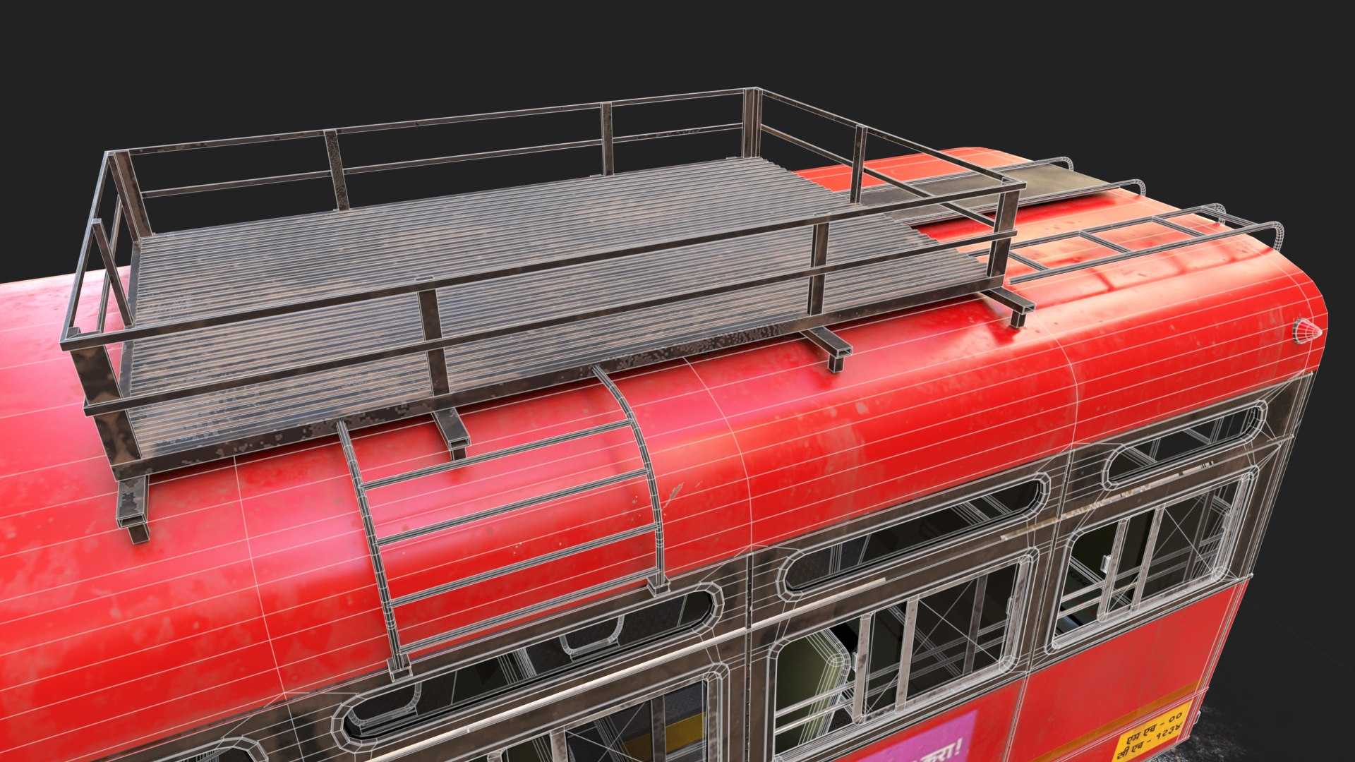3D Indian ST Bus V2 Red Black Used Model - TurboSquid 2286526