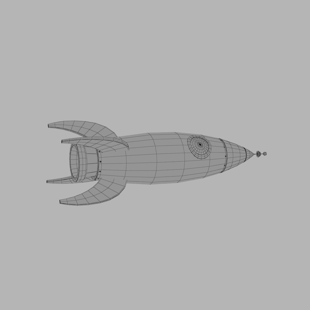 Cartoon Spaceship Simple Model - TurboSquid 1380180