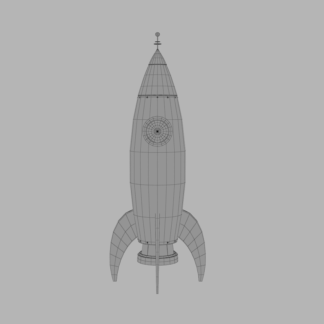 Cartoon Spaceship Simple Model - TurboSquid 1380180
