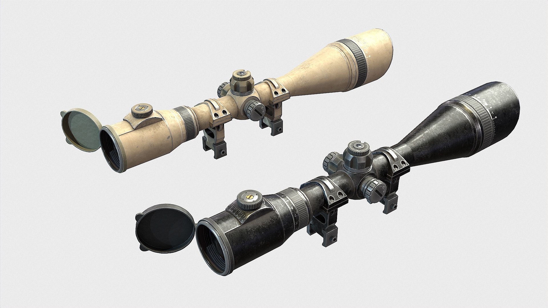 3D Model Optical Sight Scope Collections - TurboSquid 2242483