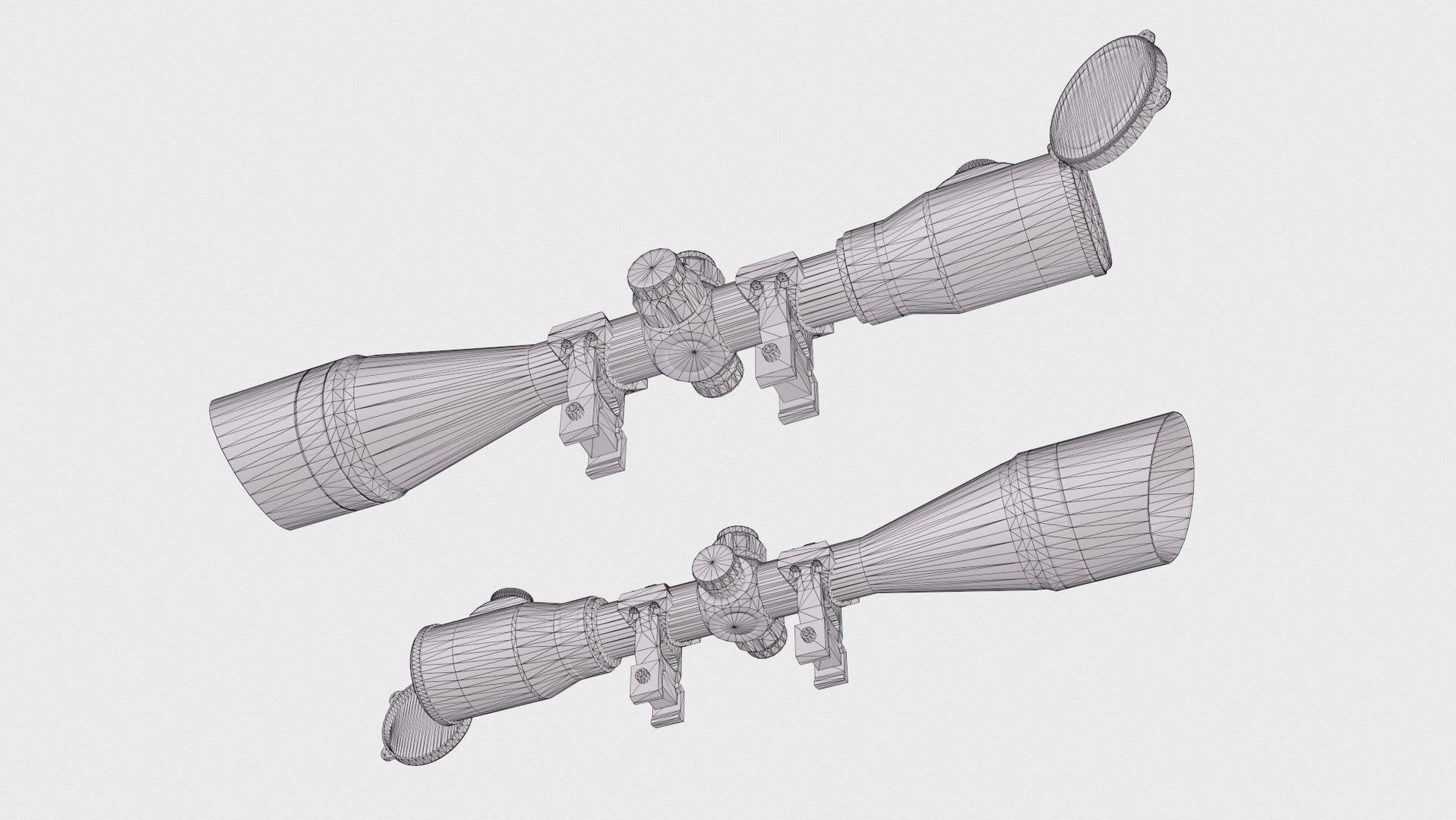 3D Model Optical Sight Scope Collections - TurboSquid 2242483