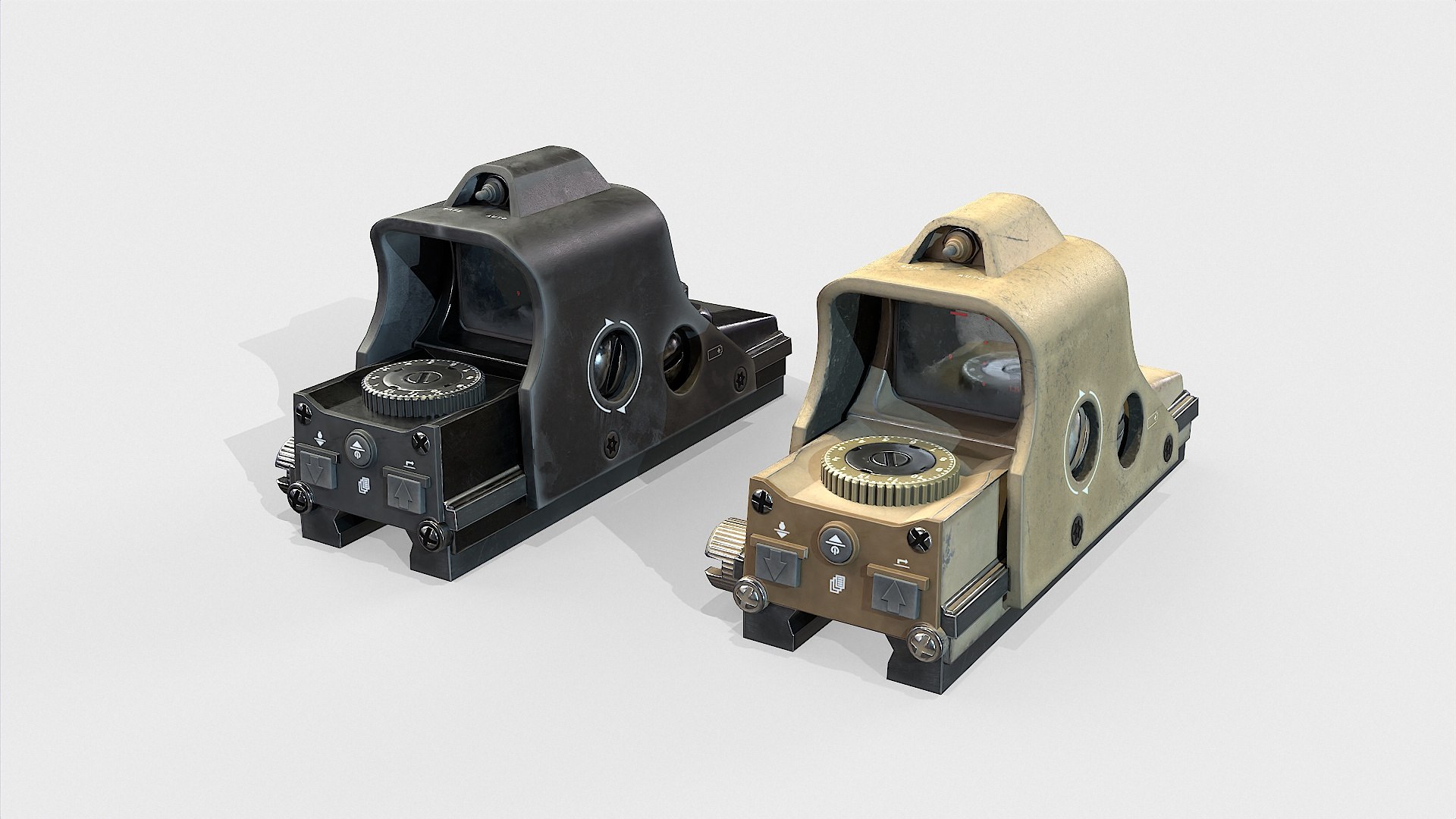3D Model Optical Sight Scope Collections - TurboSquid 2242483