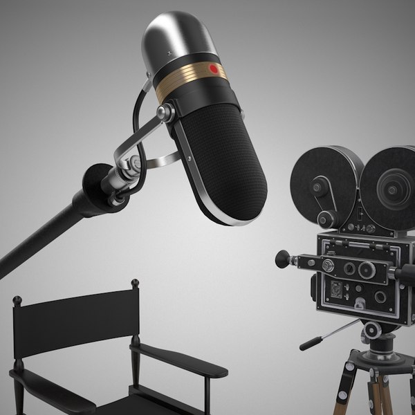 3d filming director movie camera