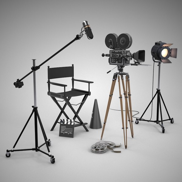 3d filming director movie camera