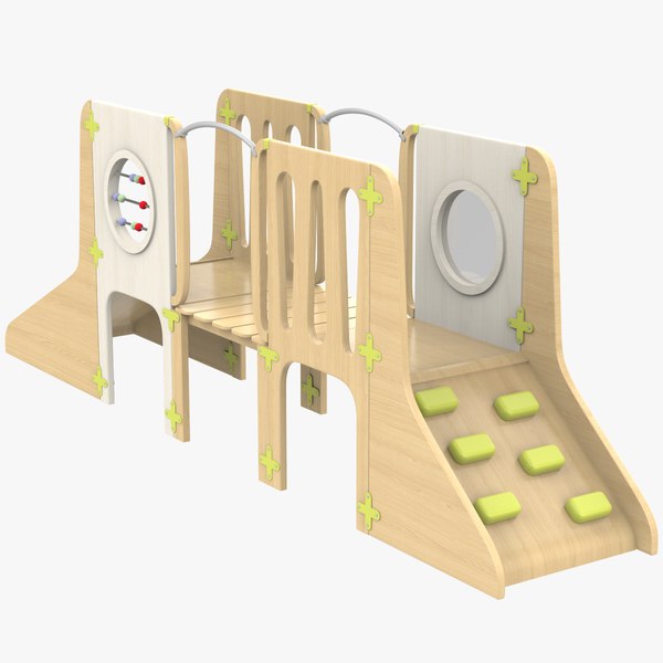 modelo 3d Estructura 3 de toboganes para niños pequeños - TurboSquid ...