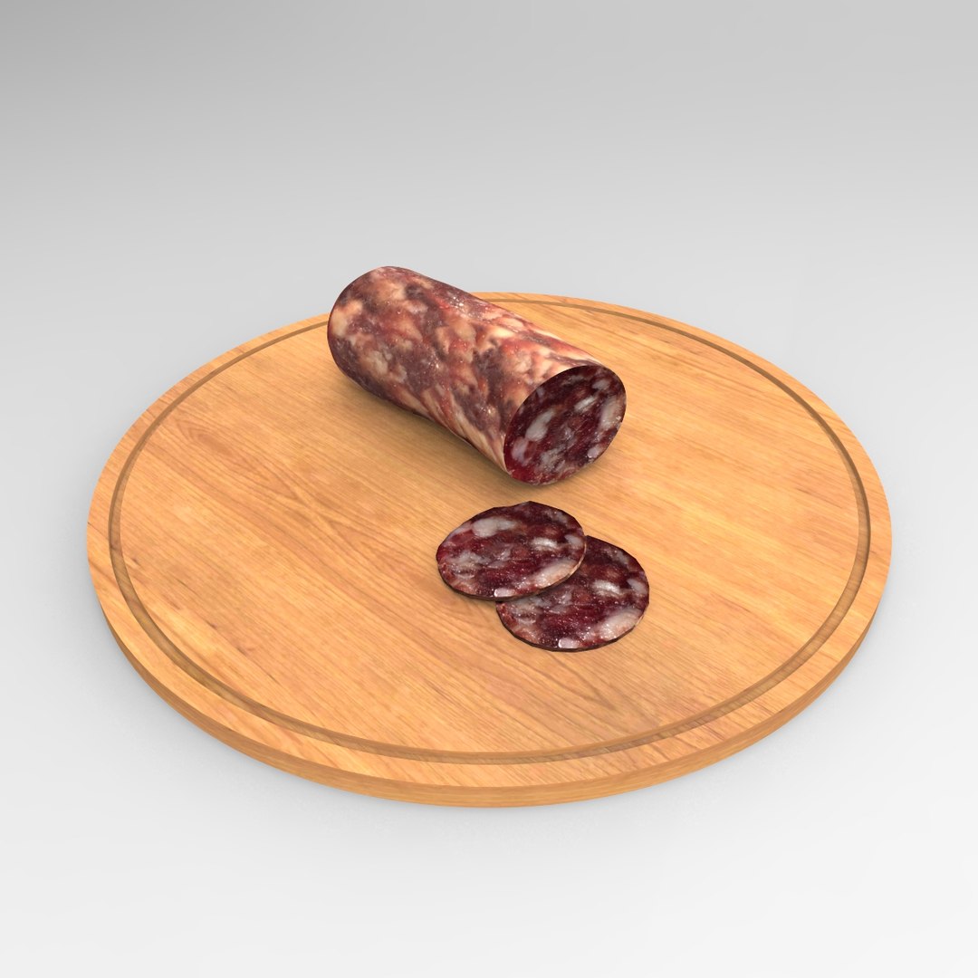 Sausage Salami 3d Model