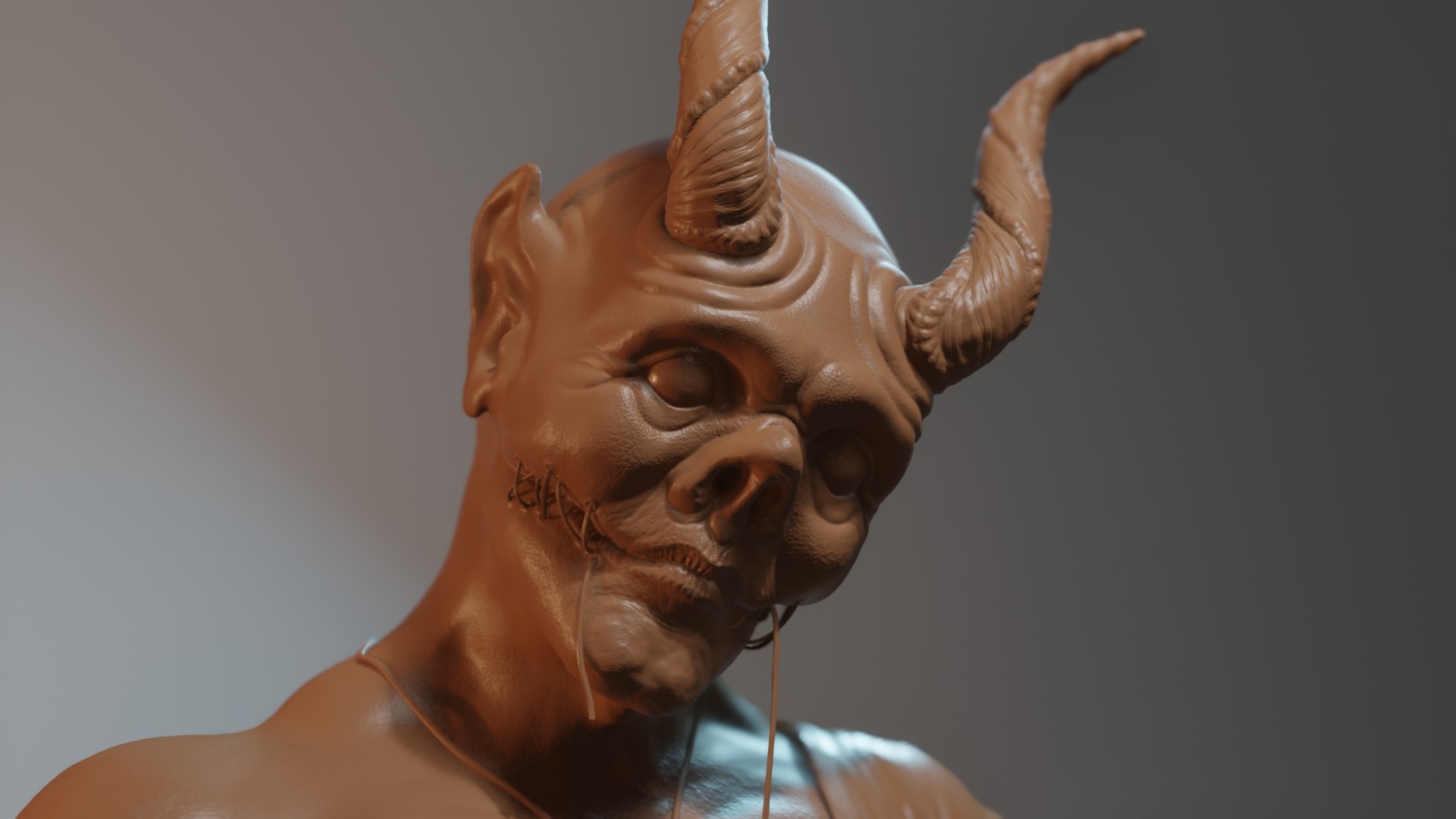 Evil 3D Sculpture 3D Model - TurboSquid 2295278