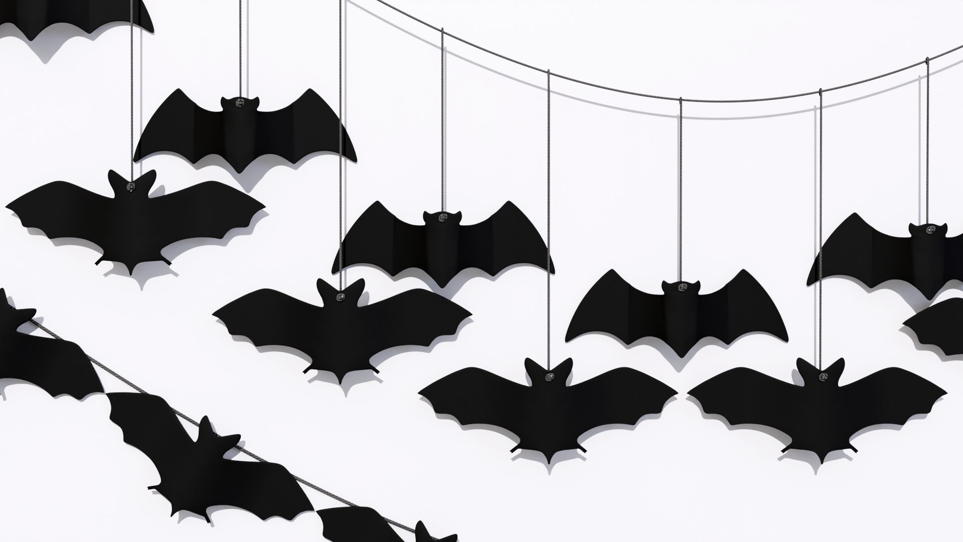 3D Bat Decoration Halloween - TurboSquid 2287281