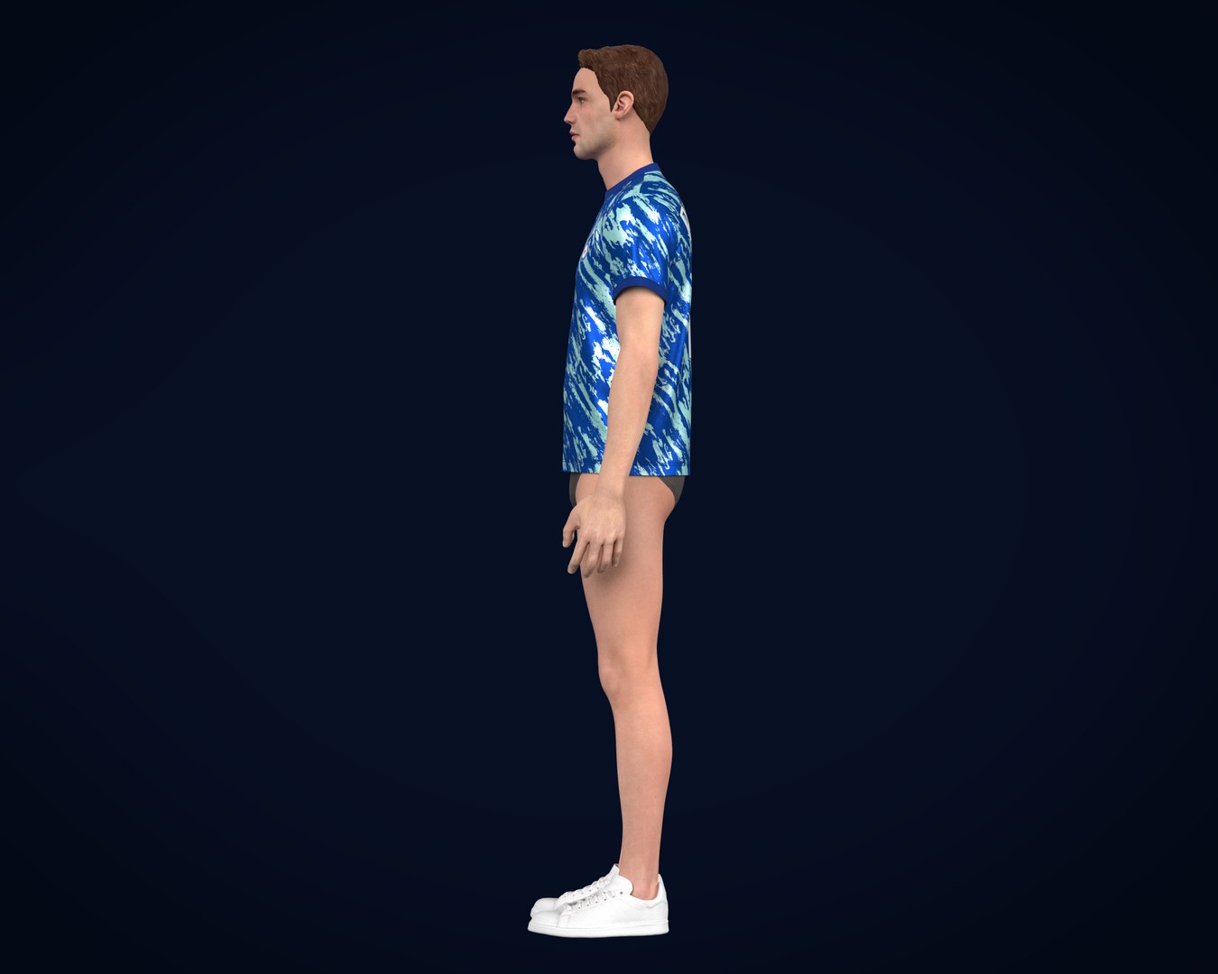 Soccer Football Sky Blue With Bule Jersey Player-11 3D - TurboSquid 2044607