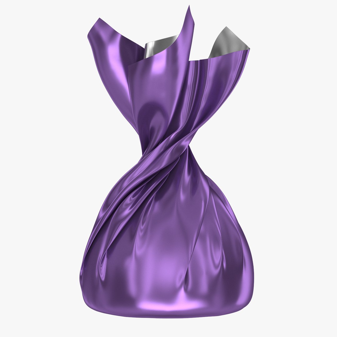 3D Candy Wrapper 02v PBR - TurboSquid 2215220