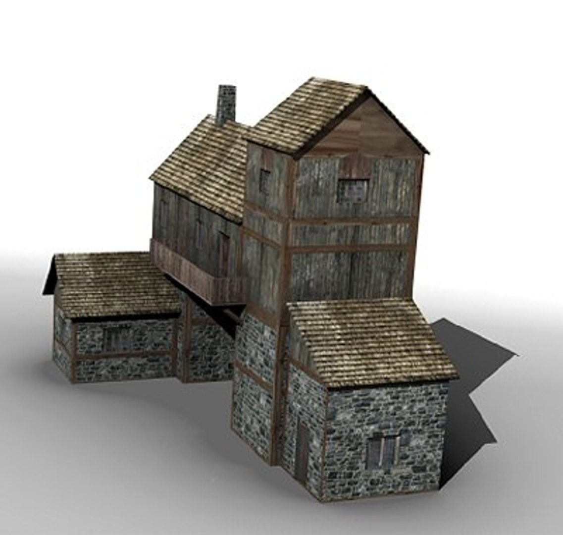 Medieval Gatehouse 3d Model