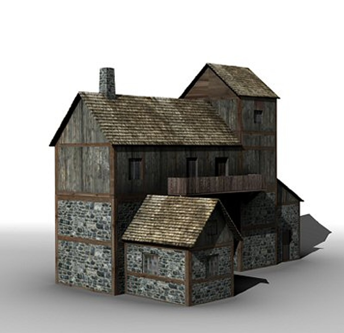 Medieval Gatehouse 3d Model