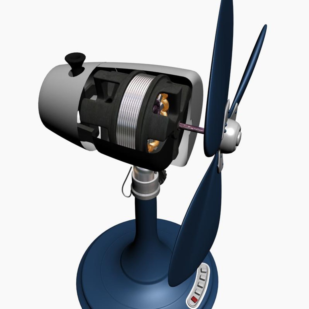 3d Functional Fan Motor Workings