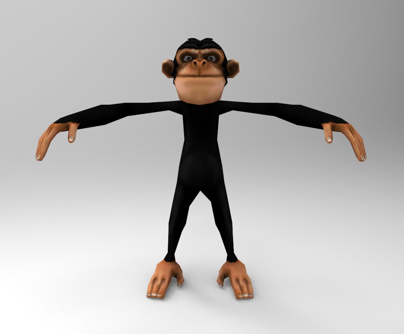 Monkey Cartoon Toon 3D - TurboSquid 1314040
