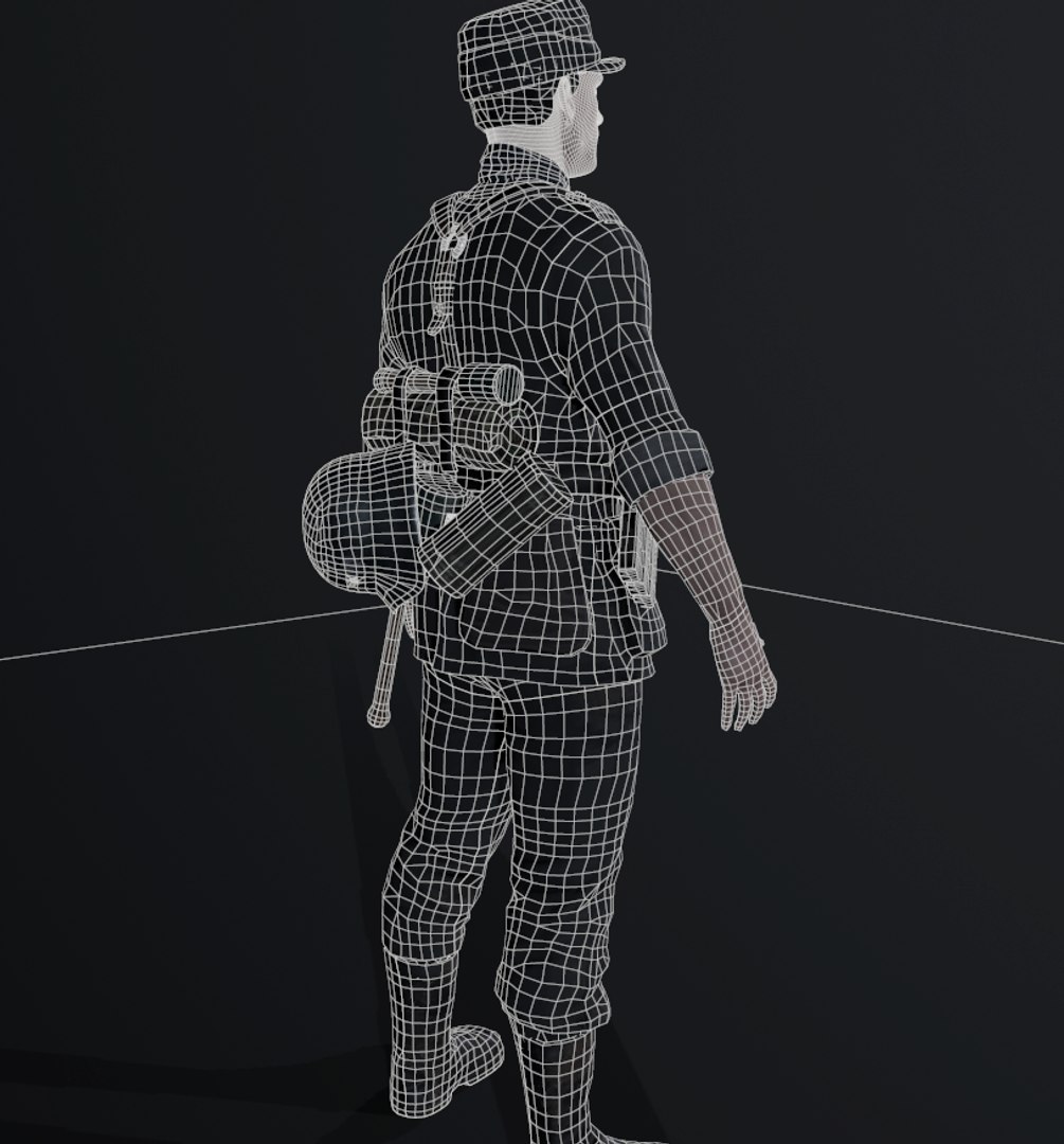 Wehrmacht Soldier 2 3D Model - TurboSquid 1863524