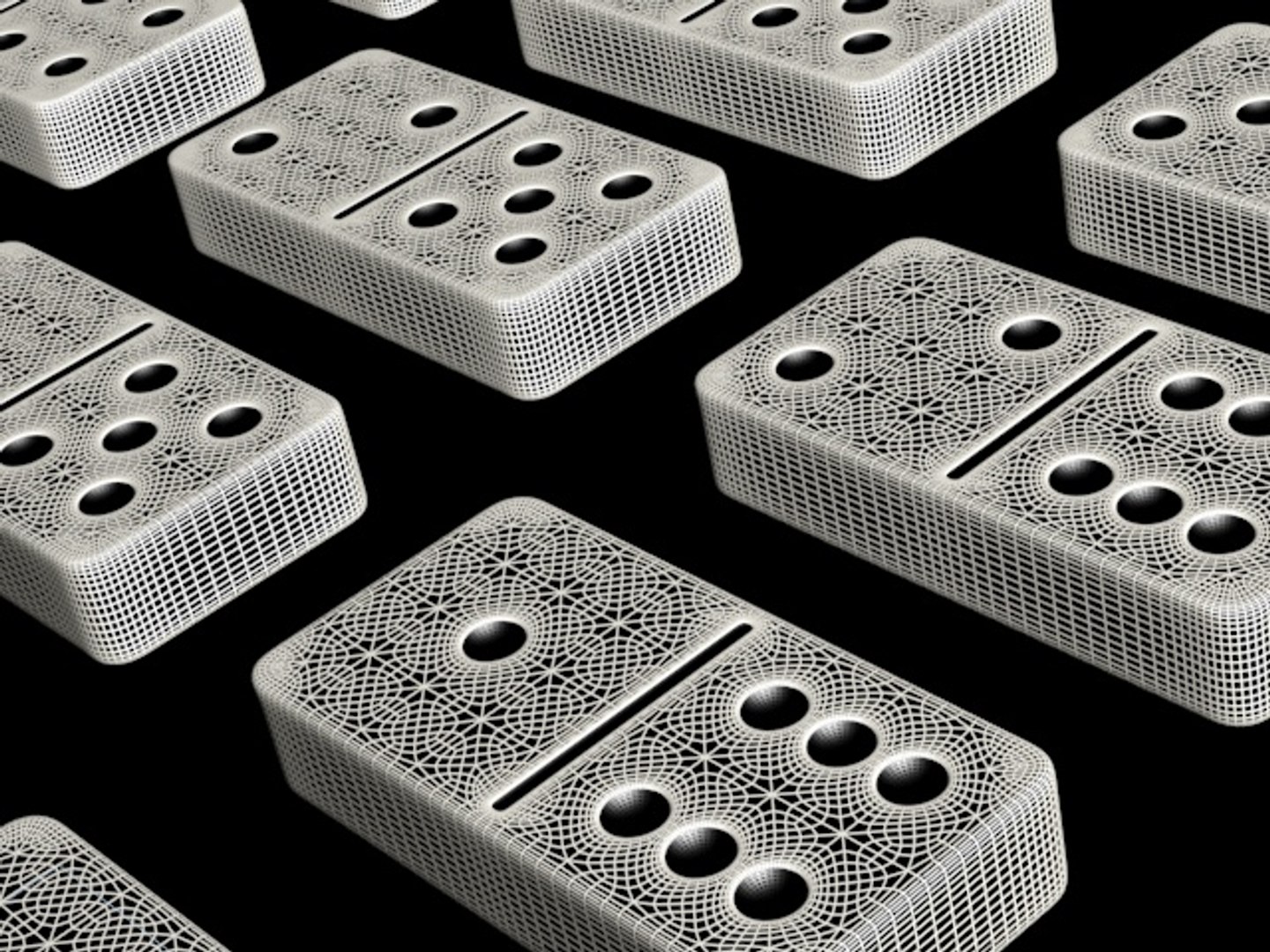 3D Dominoes Tiles Model - TurboSquid 1563218