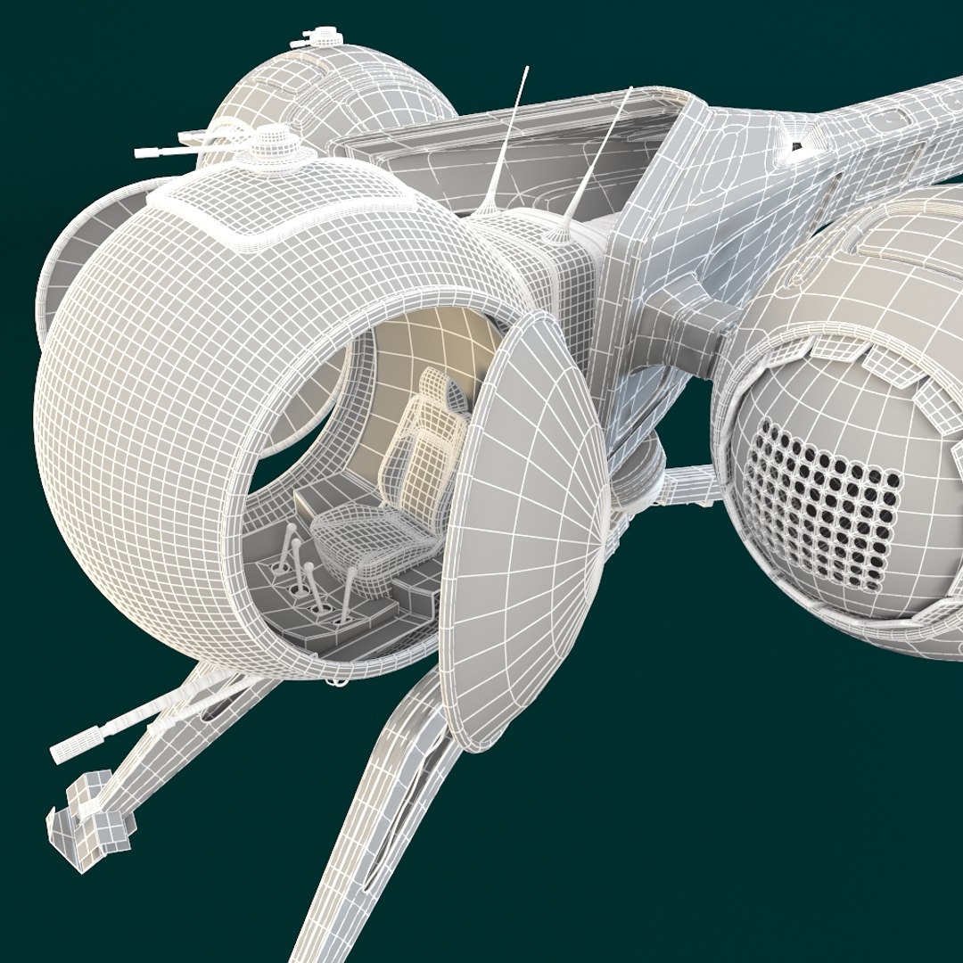 space ship 3d model