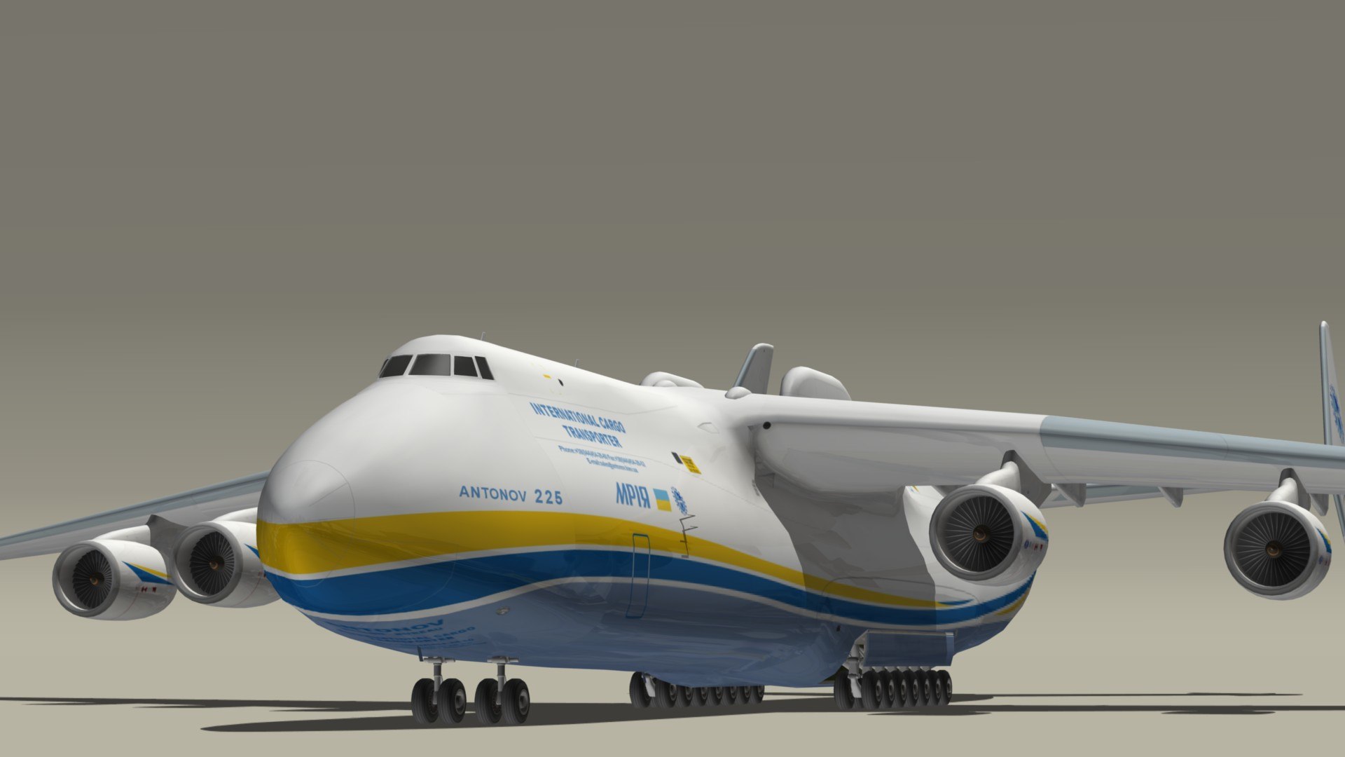 Antonov An225 Mriya 3D model - TurboSquid 1782919